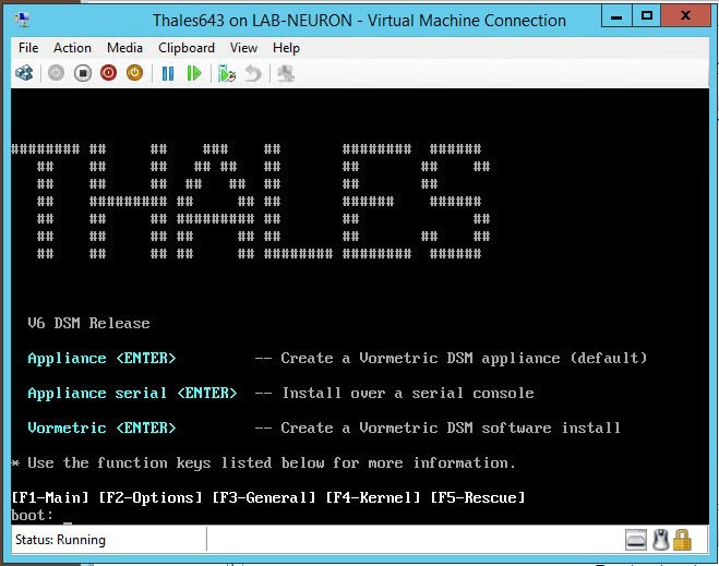 Deploy the Thales KMS software on Hyper-V